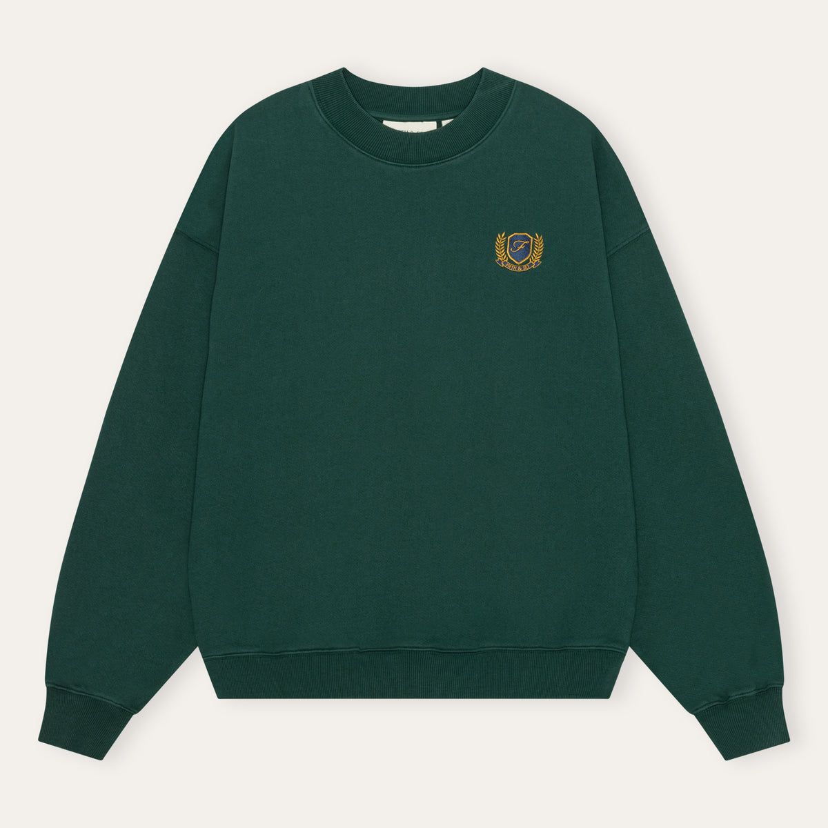 Heavyweight Crest Sweatshirt - Forest Green – FIFTH & SET
